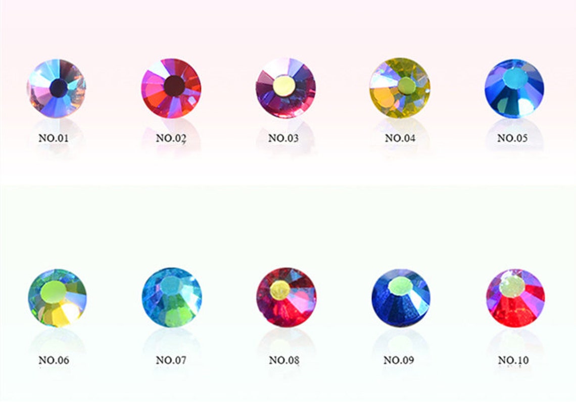 Mixed Size 300 Pcs SS4-SS20 Flatback Faceted Rhinestonesdiy | Etsy