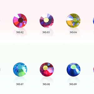 Mixed Size 300 Pcs SS4-SS20 Flatback Faceted Rhinestones,diy Deco Bling ...