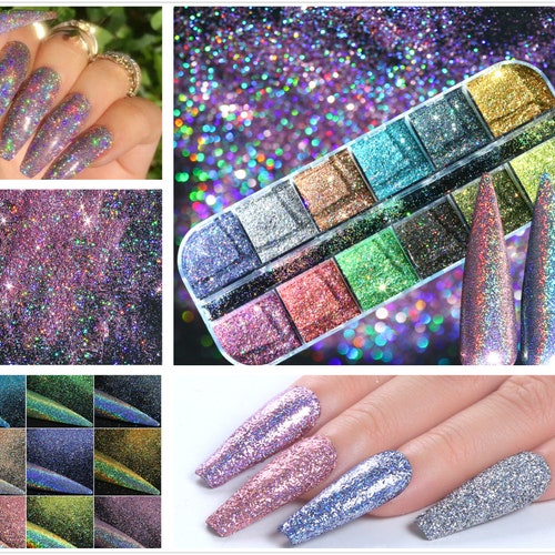 Nail Art Powder Dust Shimmer Decorationshiny Nail - Etsy