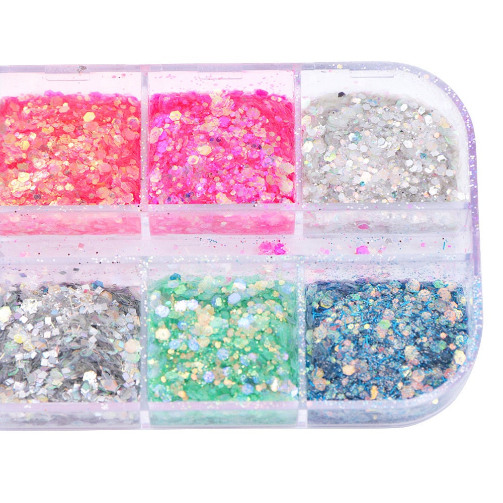 Nail Art Powder Dust Shimmer Decoration Shimmer Glitter - Etsy