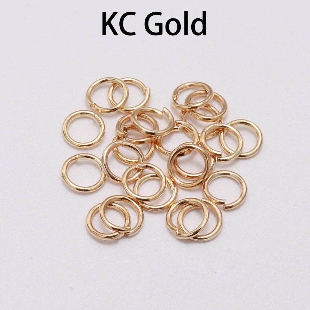 100-300 pcs Gold Silver Loop 4 5 6 8 10 mm Open Jump Rings for | Etsy
