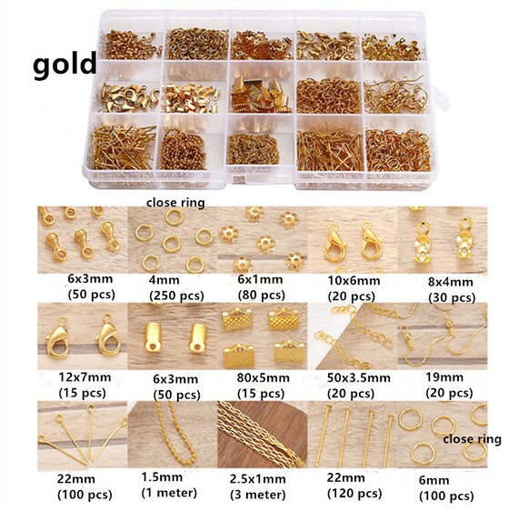 870 Pcs Alloy Accessories Jewelry Findings Setjewelry Making - Etsy