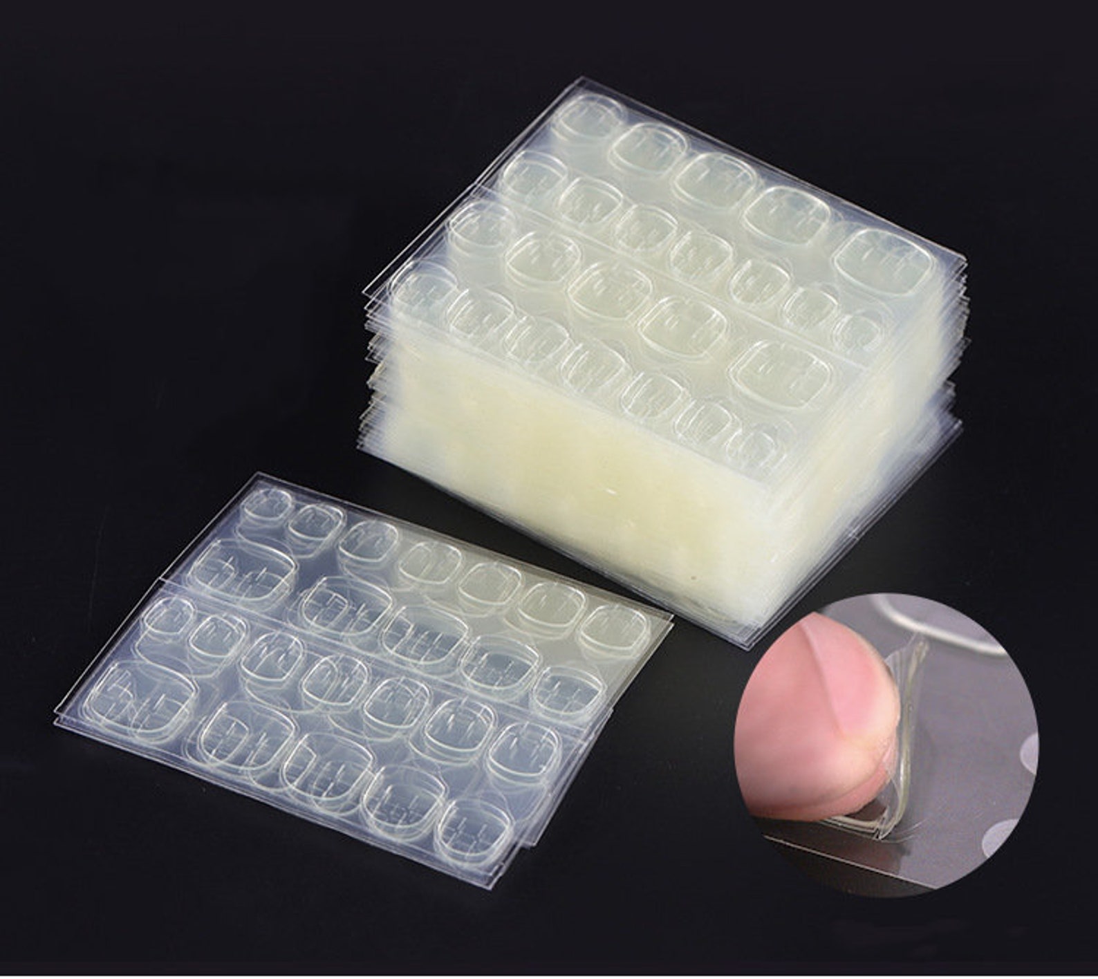 Double Side Adhesive Glue Sticker Sticky Tape Transparent Nail - Etsy