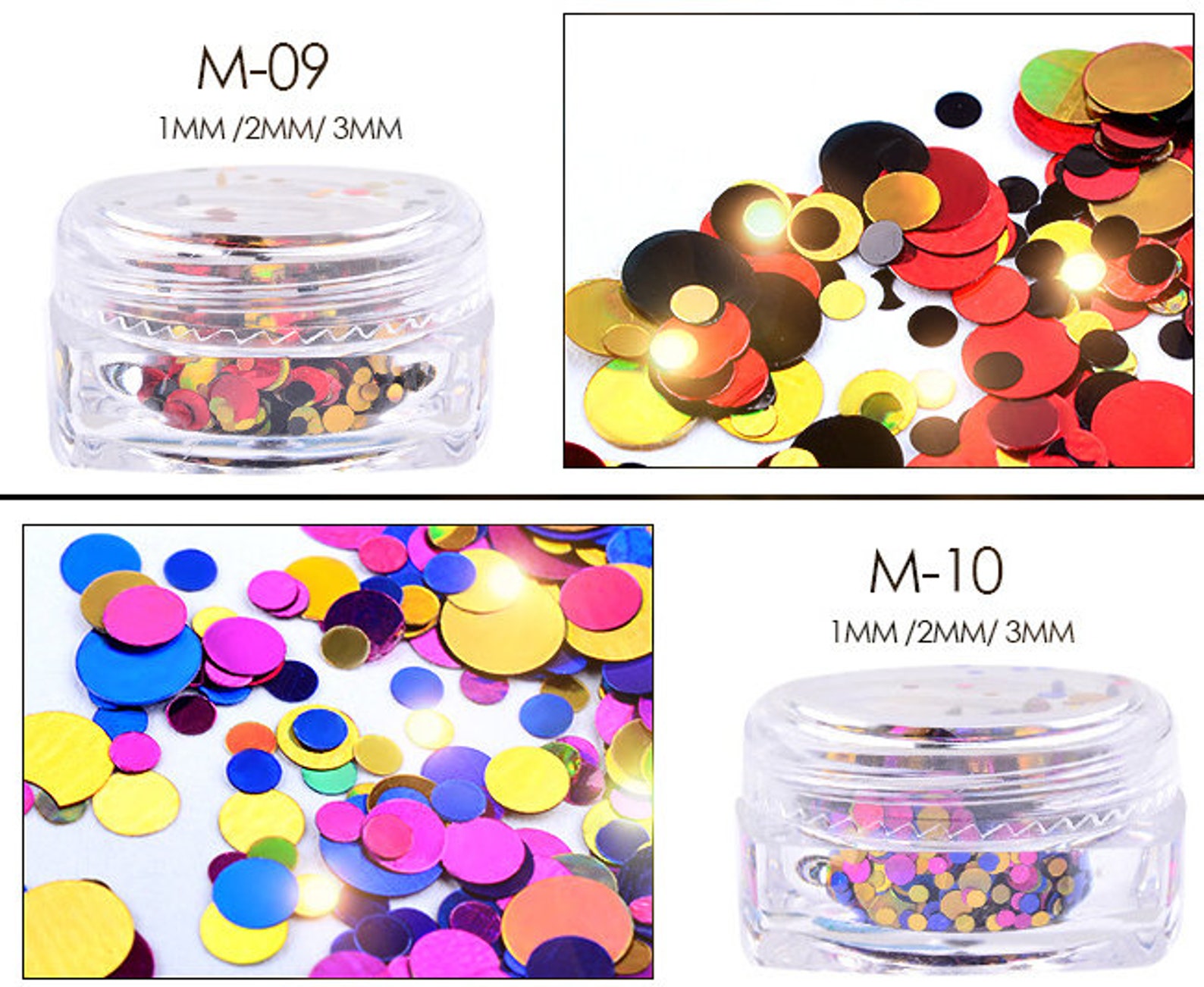 12 Box a Set of Mixed Sequins Decorationsround Sequins Diy | Etsy