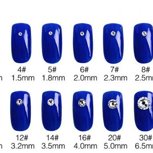 SS6/SS8/SS10/SS16/SS20/SS30 Flatback Ab Color Rhinestones,diy Deco ...