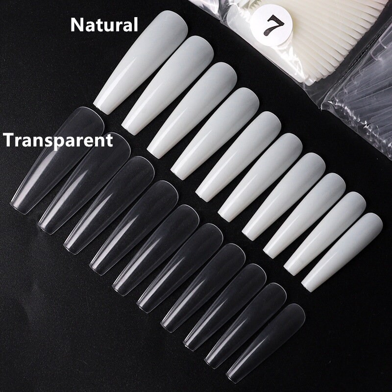 500 Pcs XXXL Extra Long Frech Fake Nailscurve Clear Nails | Etsy