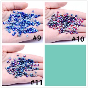 SS6/SS8/SS10/SS16/SS20/SS30 Flatback Ab Color Rhinestones,diy Deco ...