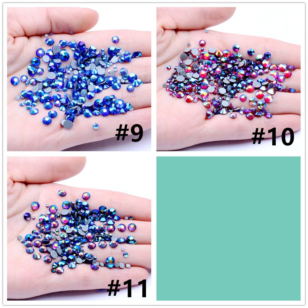 SS6/SS8/SS10/SS16/SS20/SS30 Flatback Ab Color Rhinestonesdiy - Etsy