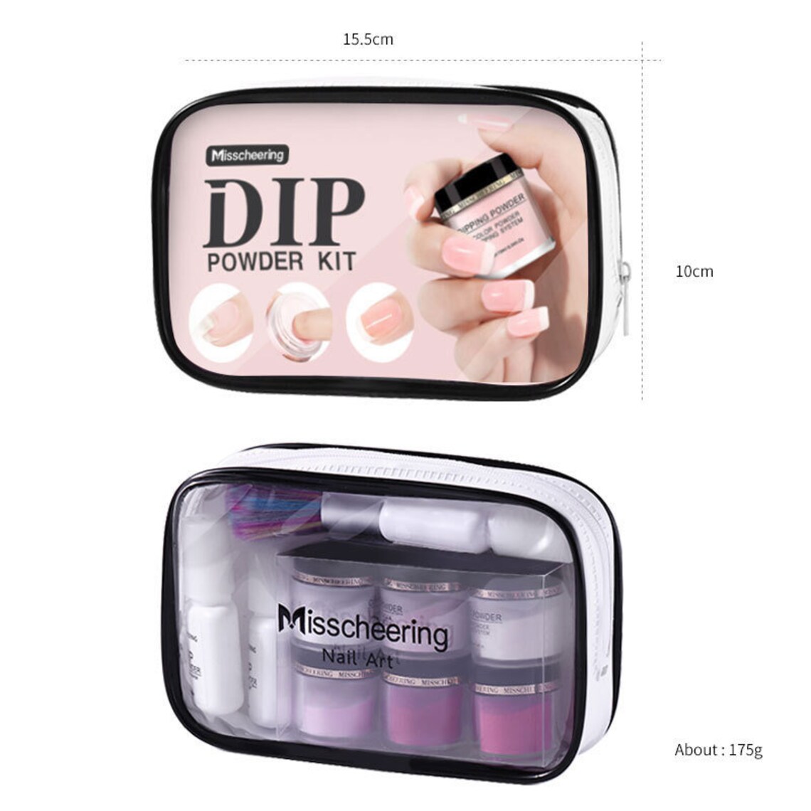 Set of Dipping Powder and Base Gel Nail Art Decorationsbase - Etsy