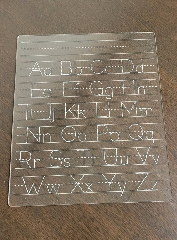 Acrylic Handwriting Practice Board Pre K Through 2nd Grade - Etsy