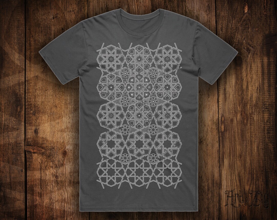 Sacred Geometry Pattern T-shirt Mens Festival Middle Eastern - Etsy