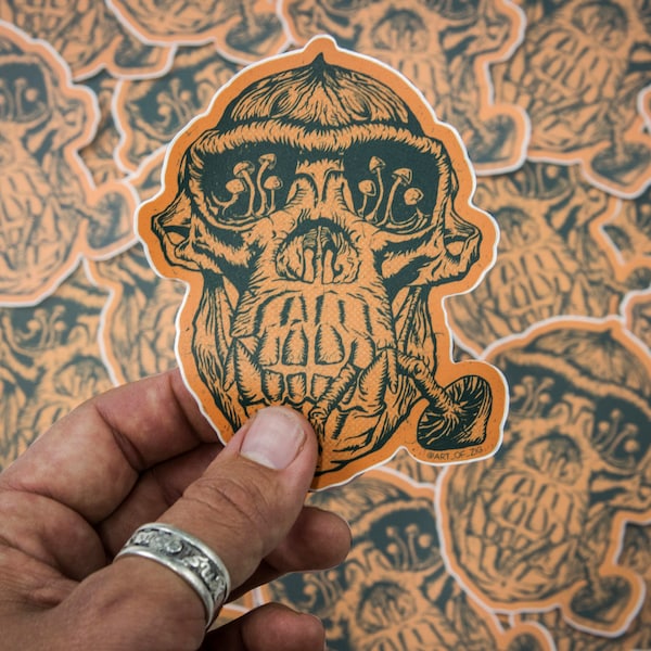 Psychedelic Skull - Etsy