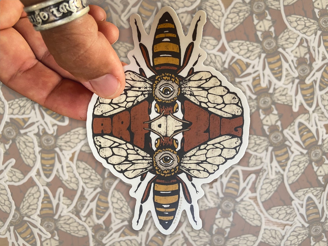 VINYL BEE STICKER Honey Bee Waterbottle Sticker Laptop Sticker Save the ...