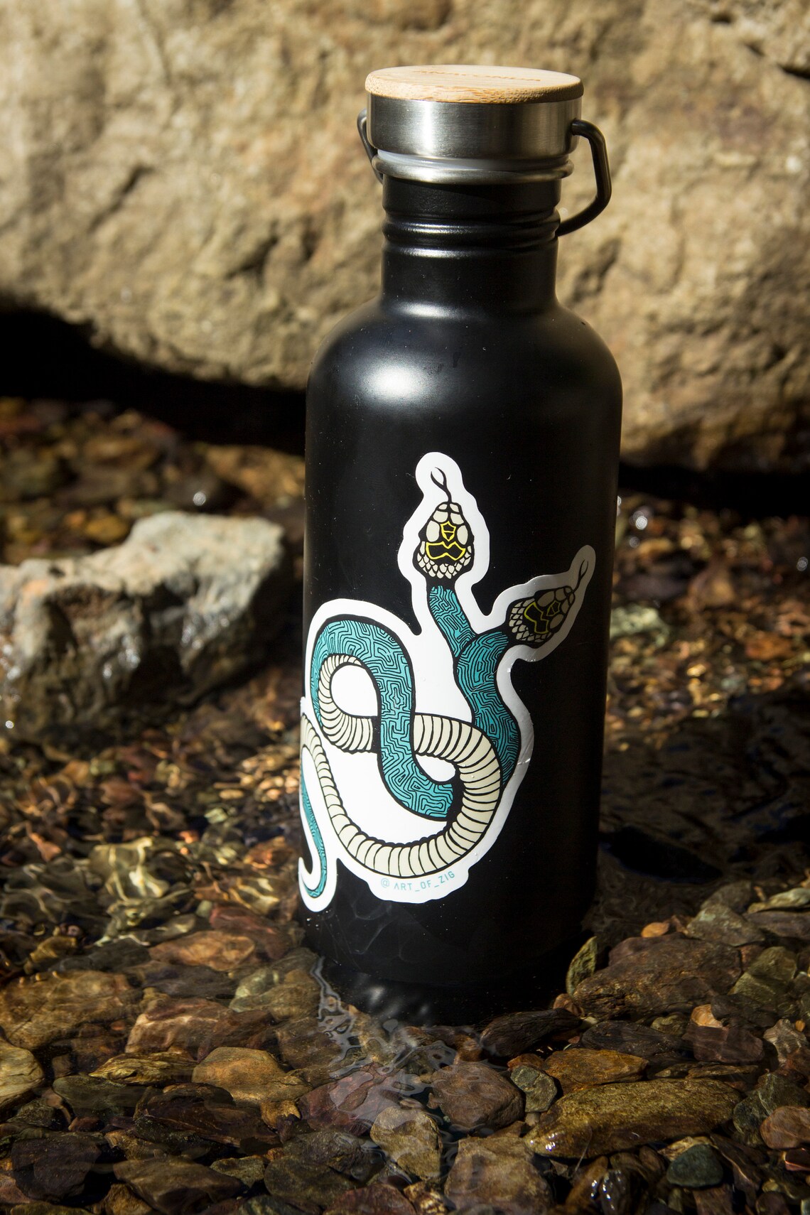 VINYL STICKER Waterbottle Sticker Laptop Sticker Serpent Snake - Etsy ...