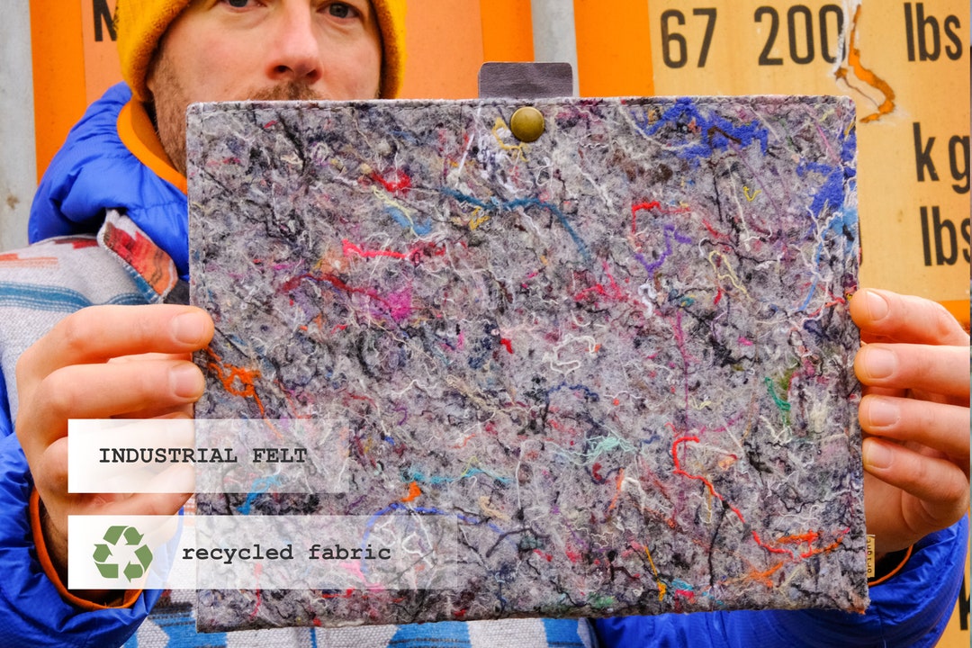 IPad 10 Gen 9 Gen Industrial RECYCLED Felt Sleeve / Recycled Felt Case ...