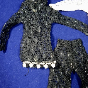 Vintage Barbie Maddie Mod Black Lace Pants Set - Etsy