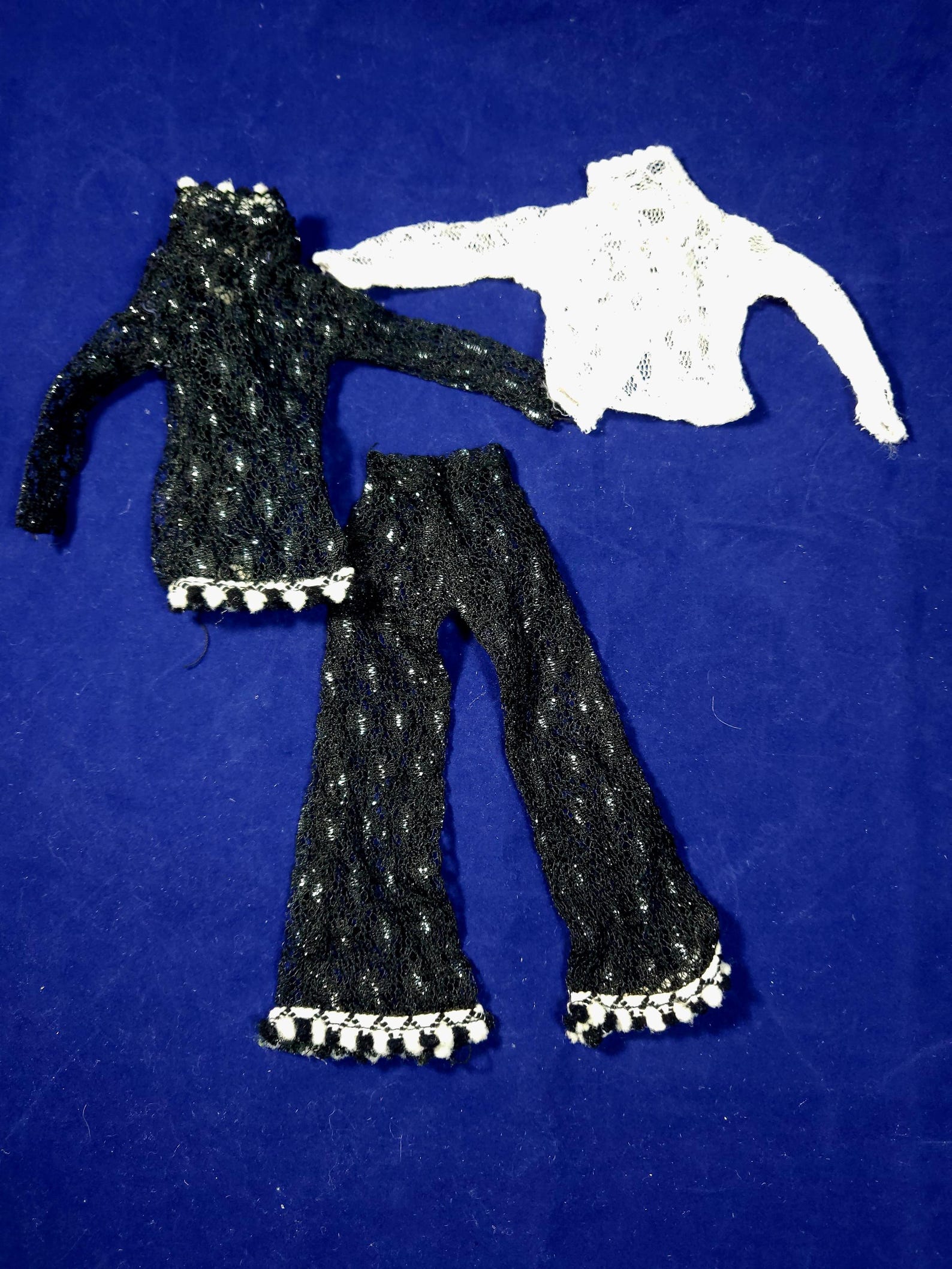 Vintage Barbie Maddie Mod Black Lace Pants Set - Etsy