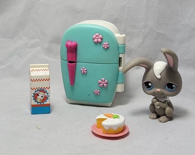 Vintage Hasbro Littlest Pet Shop Bunny Fridge Set - Etsy