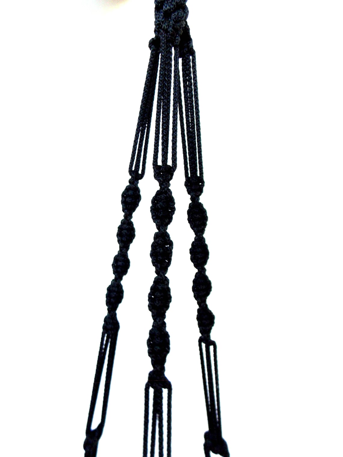 Black Macrame Plant Hanger Macrame Plant Holder 28 Inches - Etsy