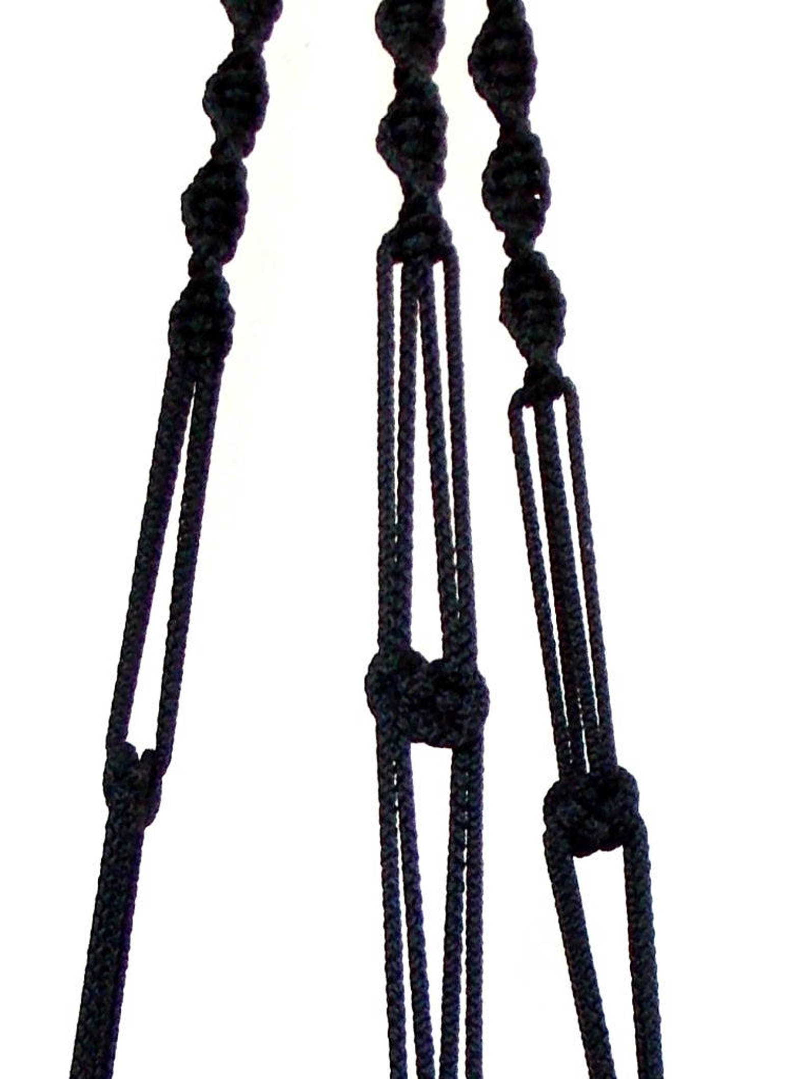 Black Macrame Plant Hanger Macrame Plant Holder 28 Inches - Etsy