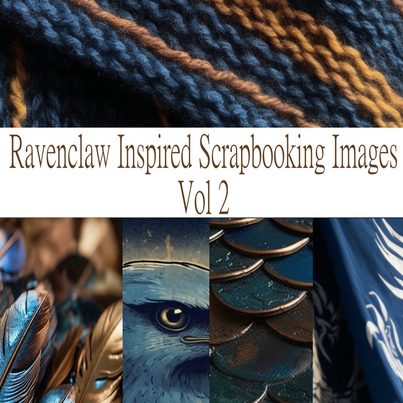 Ravenclaw Inspired Scrapbooking Images Vol 2 - Etsy