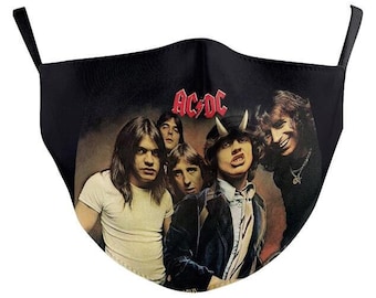 Acdc Face Mask - Etsy