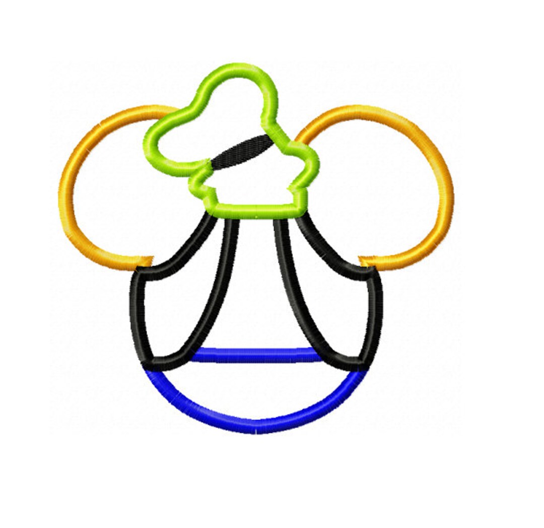 Goofy Applique Digital Instant Download - Etsy