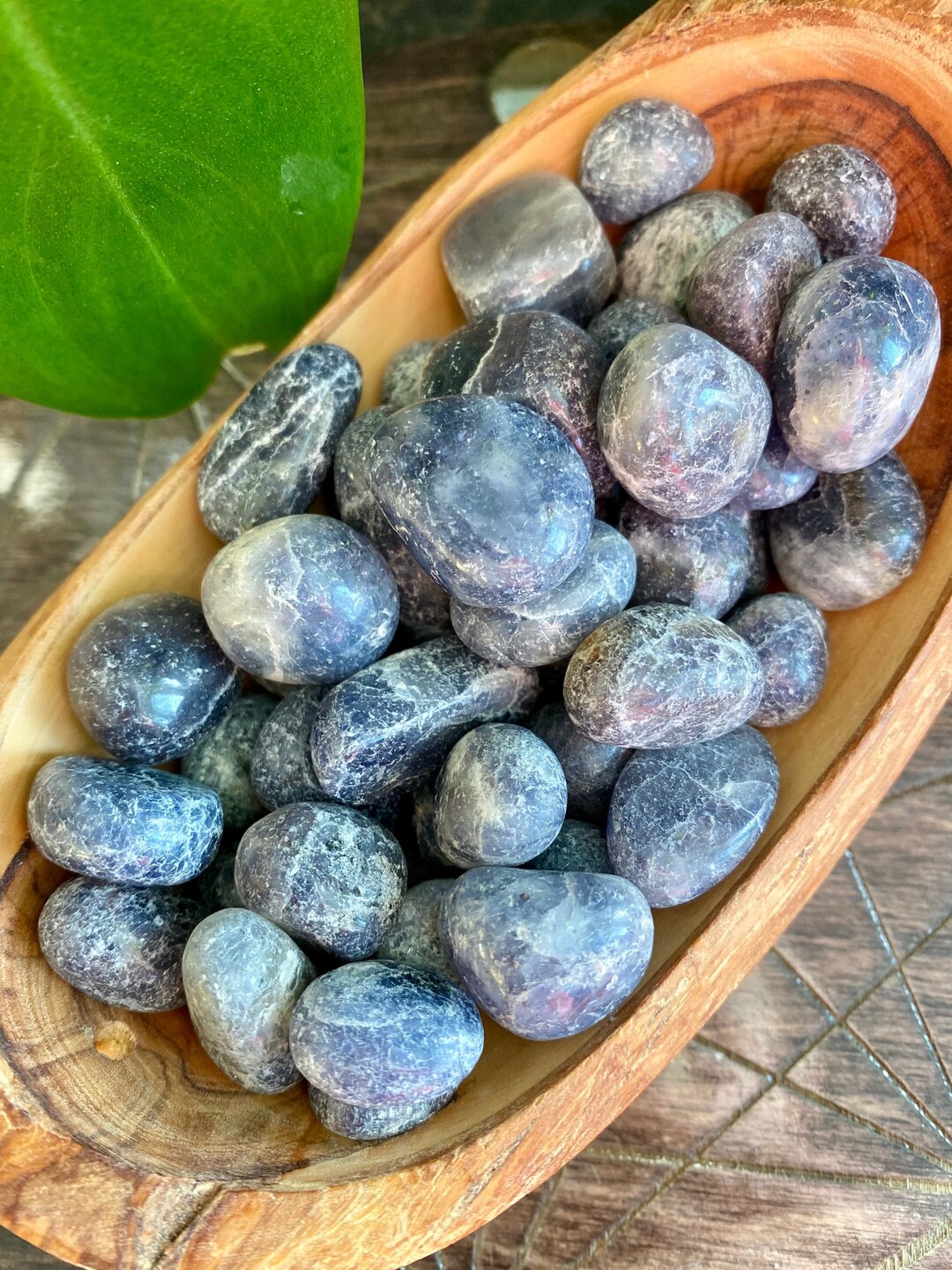 Iolite Tumbled Stone | Water Sapphire | Vikings Compass | Rare Gemstone ...