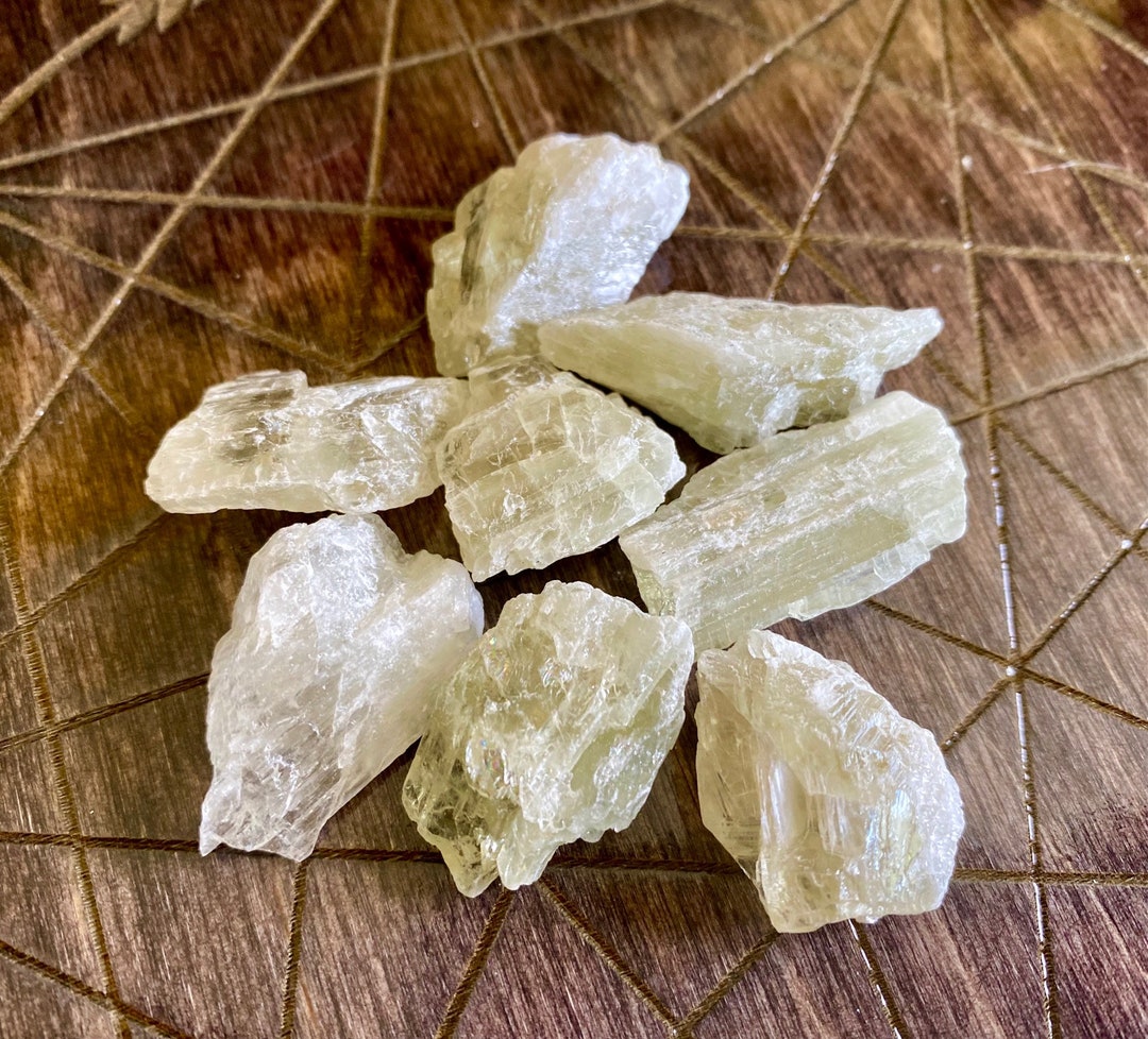Hiddenite Green Kunzite Crystal | Brazil Spodumene Stone | Natural ...