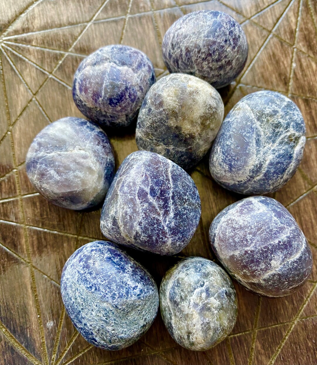 Iolite Tumbled Stone | Large Water Sapphire | Vikings Compass | Rare ...