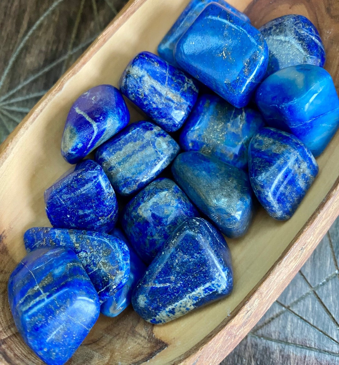 Lapis Lazuli Tumbled Stone | Blue Gemstone Crystal Natural - Etsy