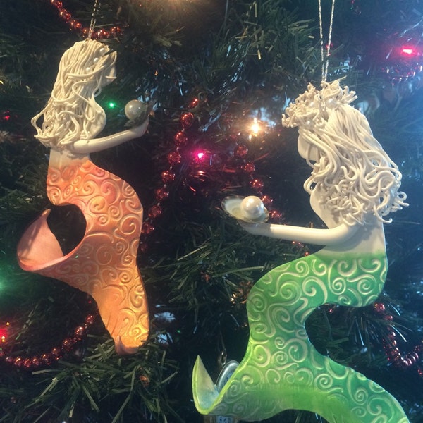 Mermaid Ornament - Etsy
