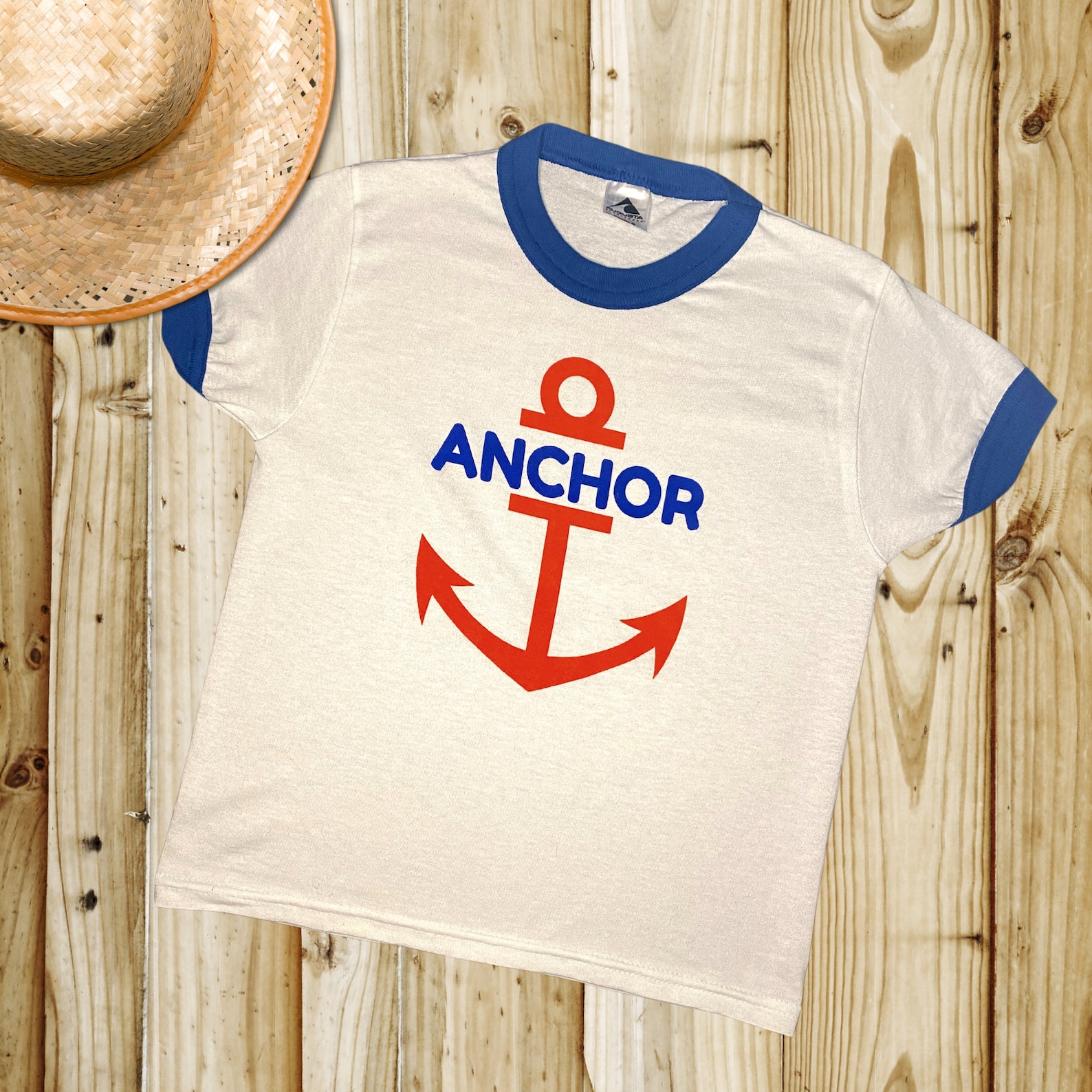 Anchor Ringer T-shirt From One Piece - Unique Anime Tee for Fans ...