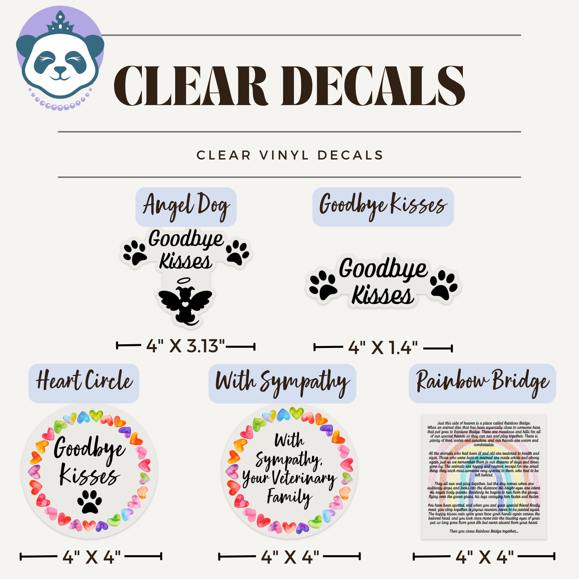 Goodbye Kisses Acrylic Treat Jar, 24 Oz Jar, Vet Clinic Jar, Pet Loss ...