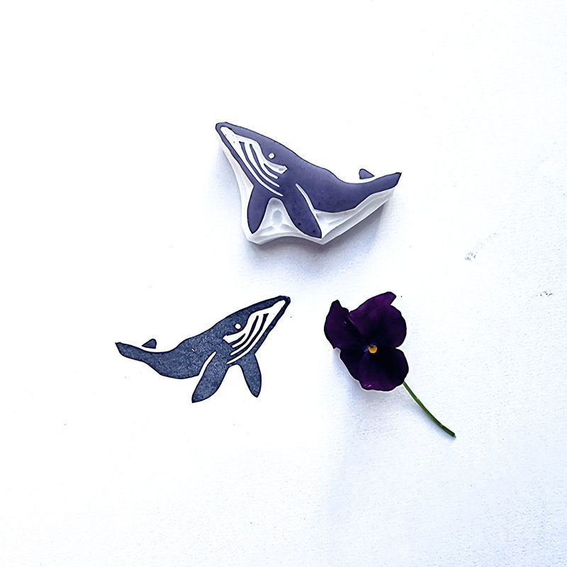 Whale Rubber Stamp - Etsy