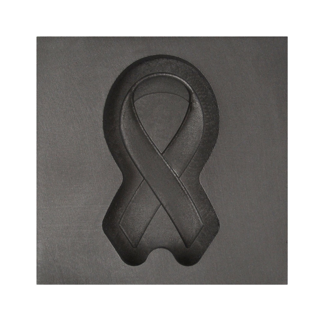 Memorial Ribbon 3D Graphite Ingot Mold for Precious Metal Casting Gold ...