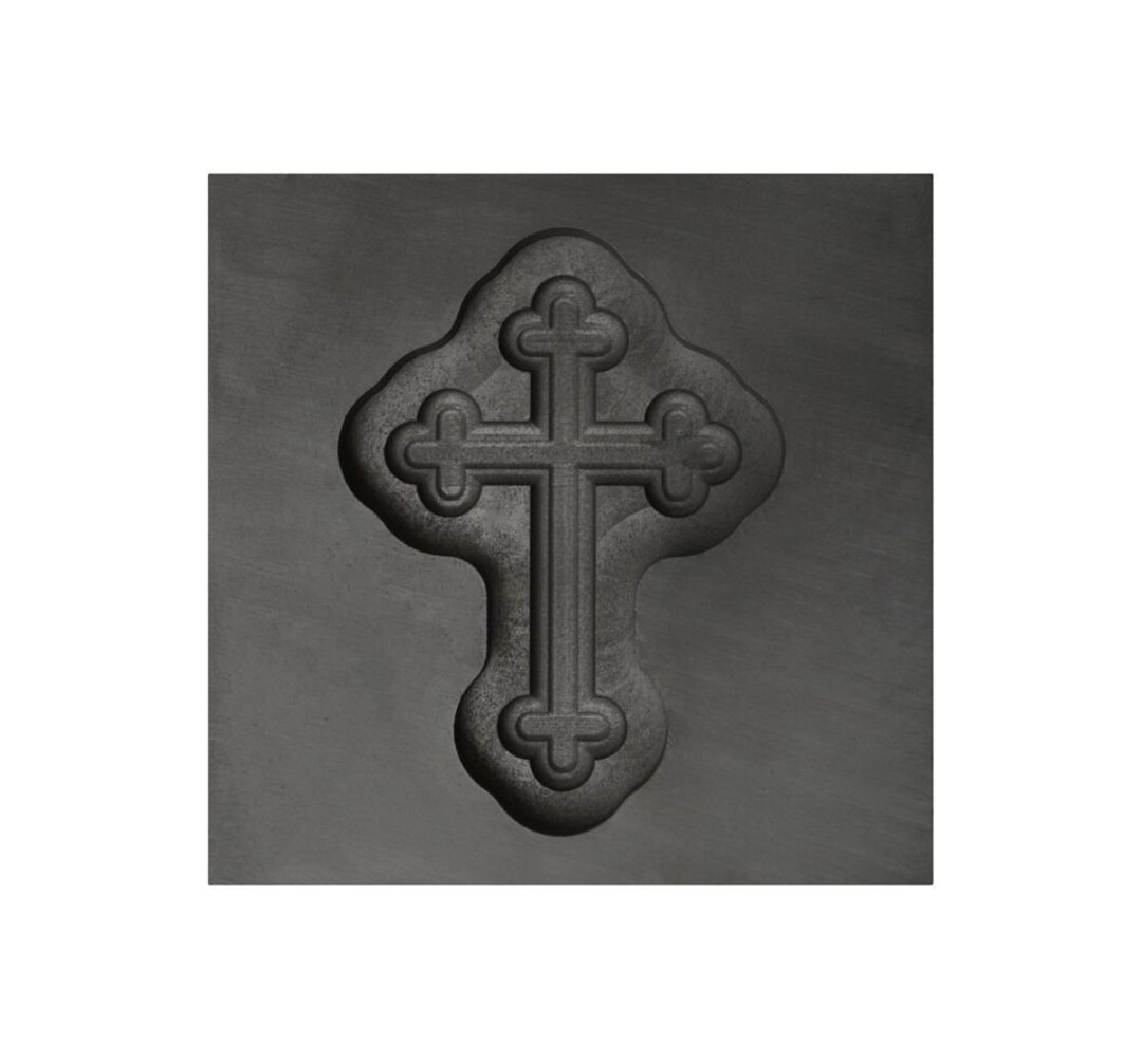 Botonee Cross 3D Graphite Ingot Mold for Precious Metal Casting Gold ...