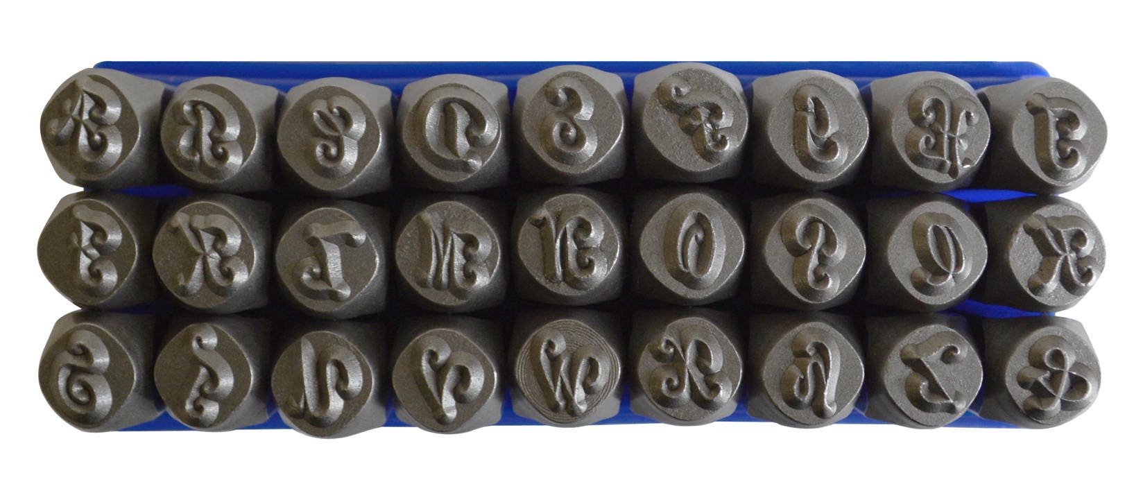 Monogram Alphabet Stamp Set - 6 MM Upper Case Metal Marking Stamping ...