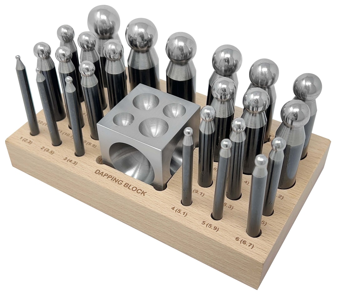 26-piece Steel Dapping Doming Punch Block Set - 2.3 MM to 25 MM - Etsy