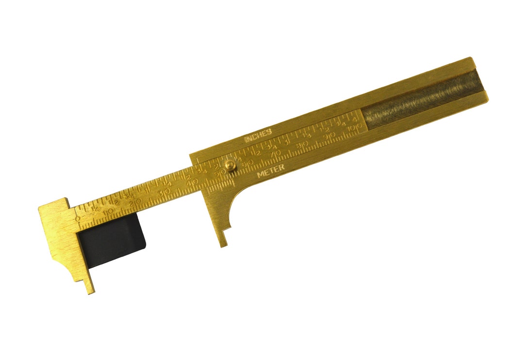 4 Brass Gauge Wgem Plate Jewelry Making Sizer Tool Meas 0013 Etsy