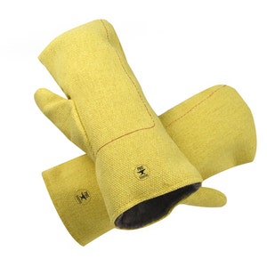 13" 22 Oz Kevlar Mittens High Heat Wool-lined Precious Metal Jewelry ...