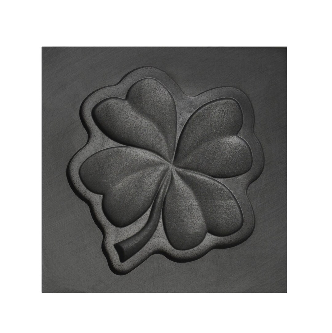 Four Leaf Clover 3D Graphite Ingot Mold for Precious Metal Casting Gold ...