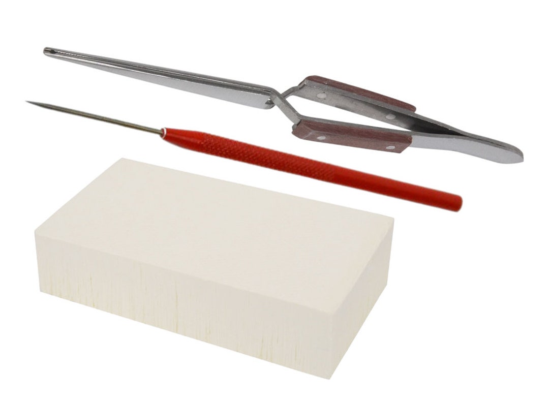 Soldering Essentials Kit: Magnesia Block, Fiber Tweezers, and Titanium ...