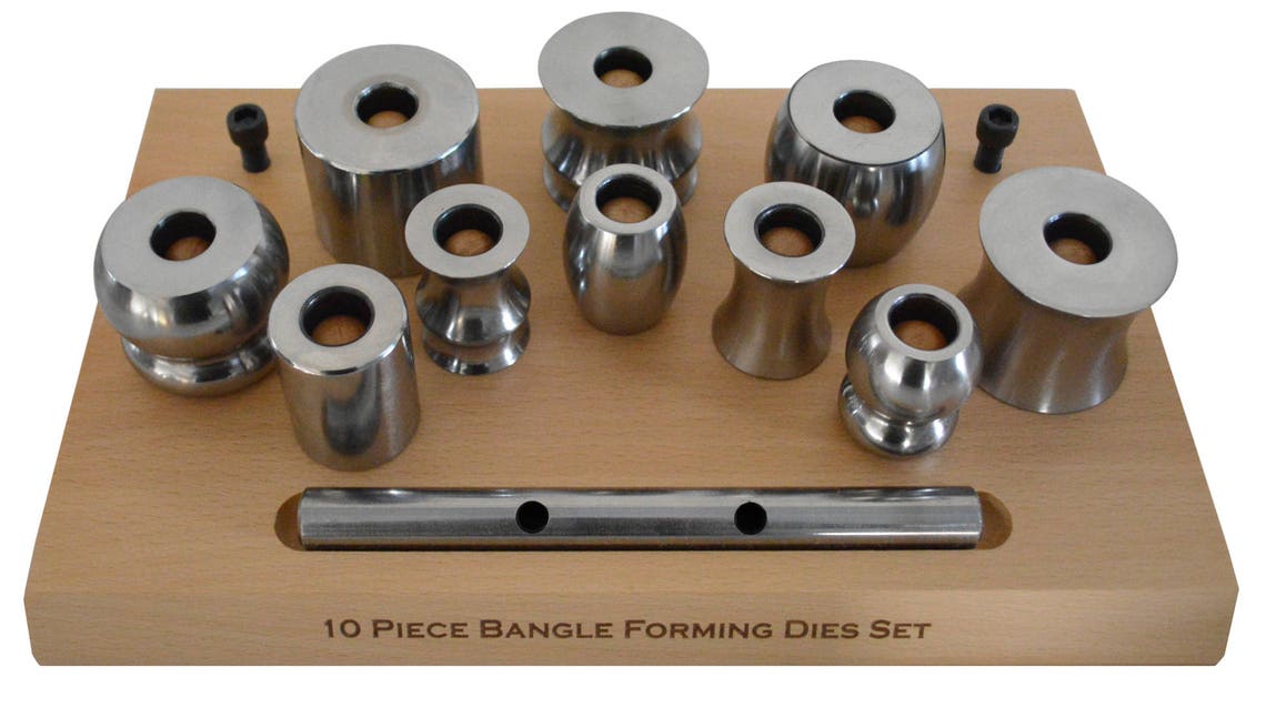 Bangle Forming Set With Assorted Steel Die Shapes Metal - Etsy