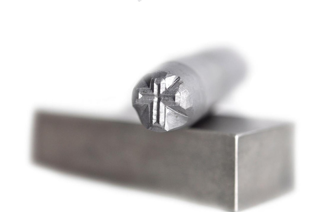 Cross Steel Punch Stamp 1/16", 1.5 Mm. 1/8", 3.175 Mm, 3/16", 5 Mm, 1/4 ...