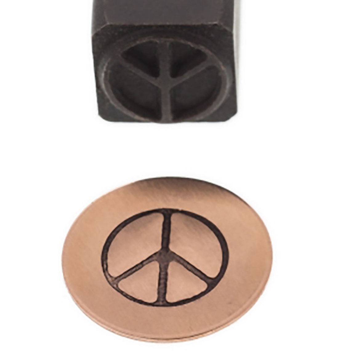 3/8 10 MM Jumbo Peace Sign Symbol Punch Stamp for - Etsy