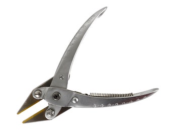Parallel Action Pliers Flat Nose , Nylon,smooth & Brass Jaws With ...