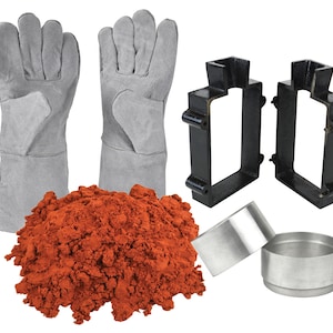 Sand Casting Set 10 Lbs Petrobond Quick Cast Sand Clay Safety Gloves ...