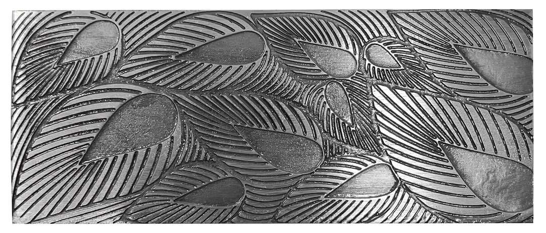 Texture Plate Pattern Plate for Press or Rolling Mill Style 37 Leaves ...