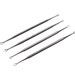6 Piece 4 File Set W/ Small Handle Cut 2 Jewelry Making Tool FIL-653.00 ...